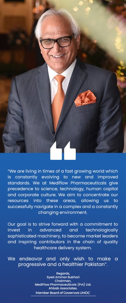 Founder Chairman’s Message – Mediflow Pharma